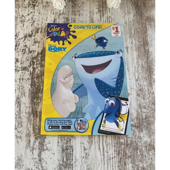 Disney | Office | Brand New Disney Finding Dory Color And Play Book ...